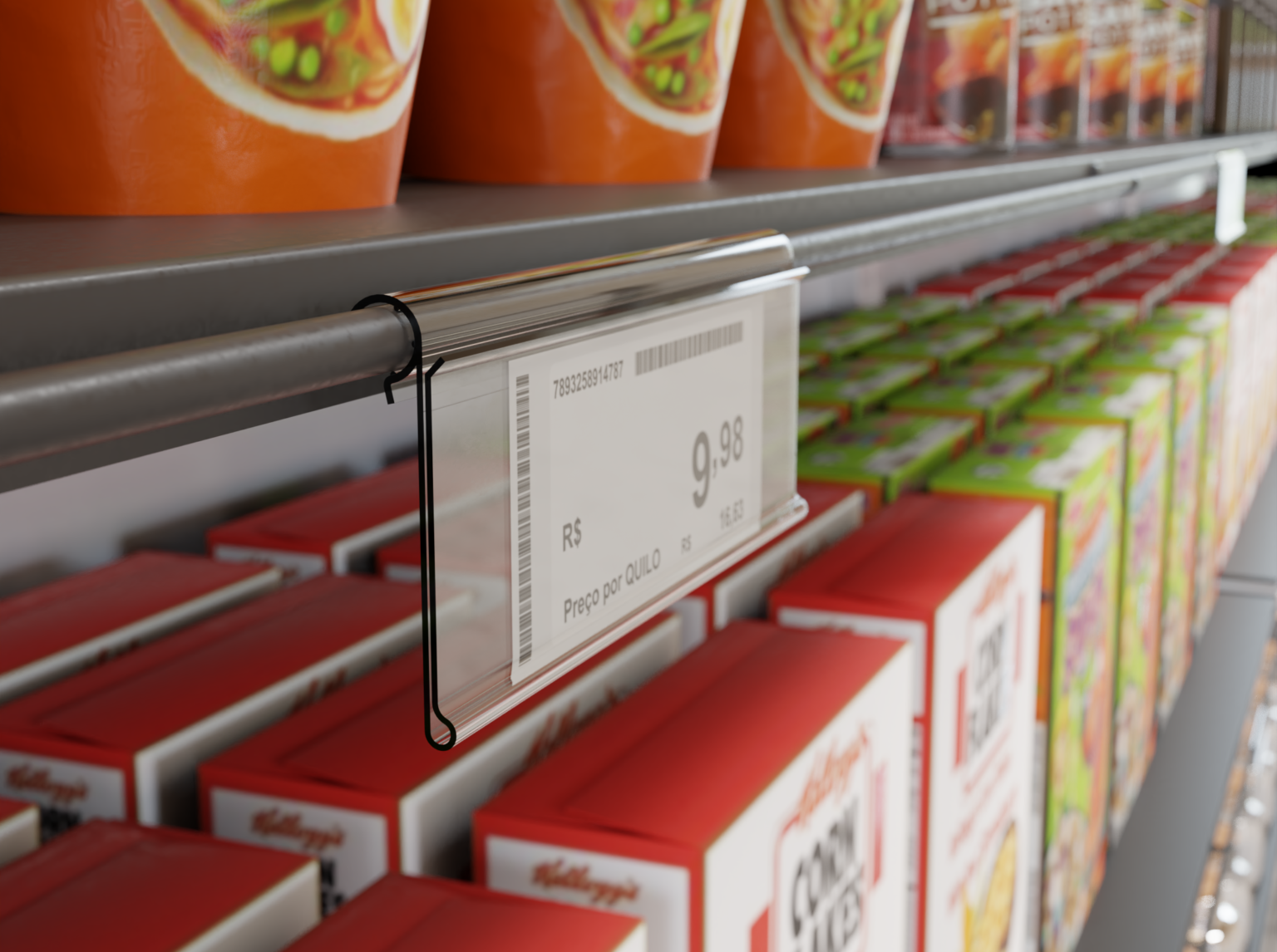 Label holder for shelves - Tecnoperfil | Perfis Plásticos e de PVC