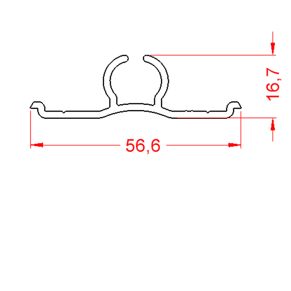 PERFIL BUMPER 60X20MM – TEC 126 E TEC 127 - Tecnoperfil | Perfiles de ...